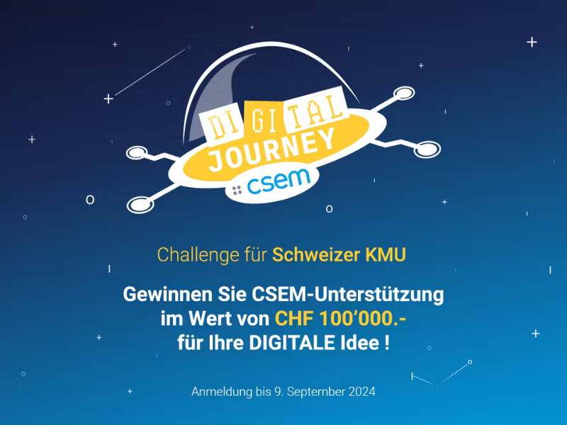 CSEM Challenge Digital Journey 2024: Anmeldung eröffnet | News | Wirtschaftsförderung Luzern
